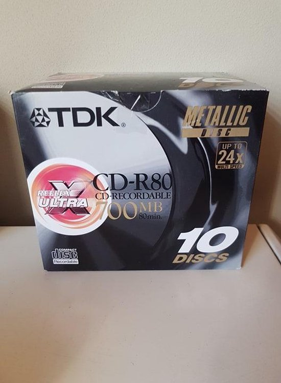 TDK CD-R80 recordable 700MB/80min 10st | bol
