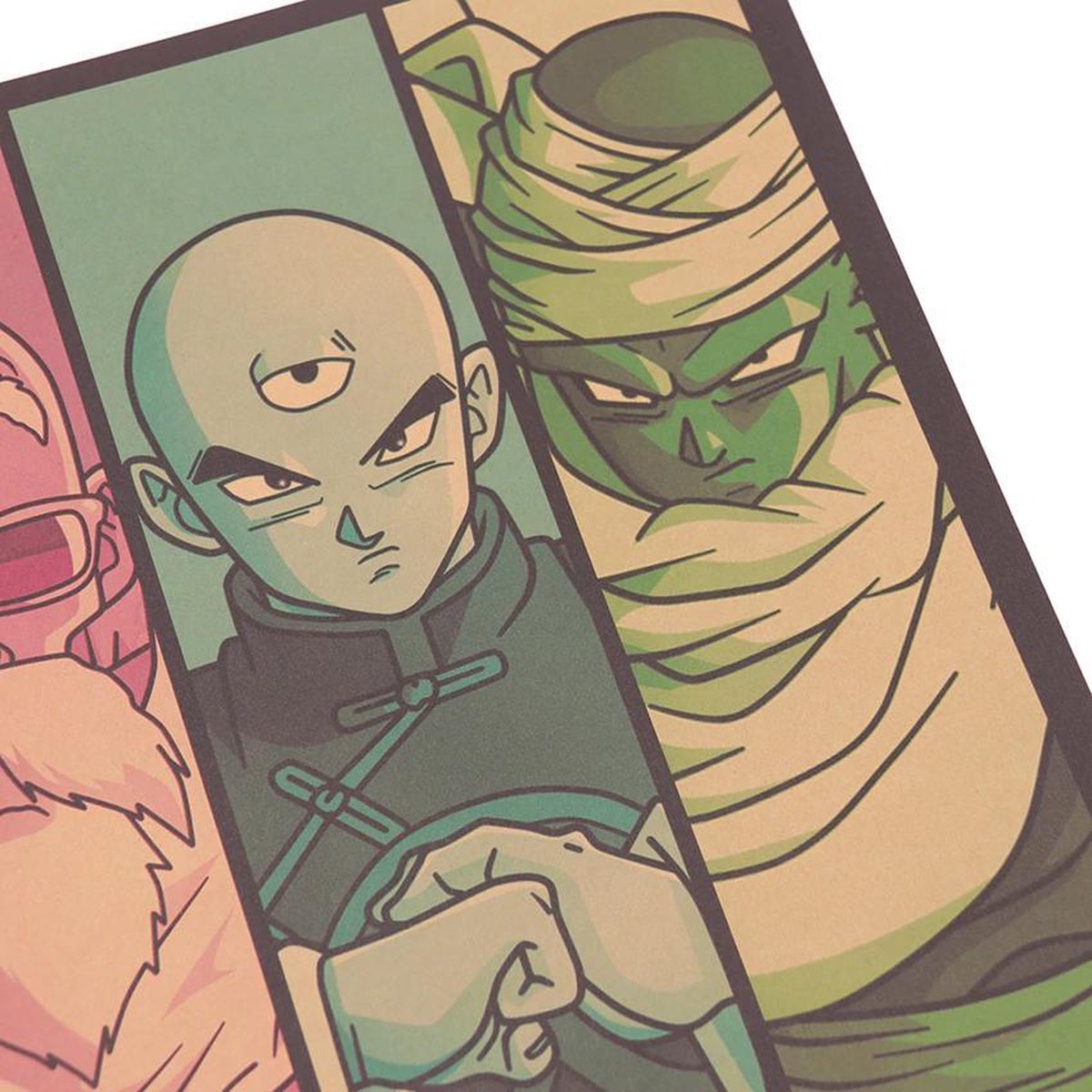 Retro Vintage Dragonball Z DBZ Collage Poster 70x39cm Grote poster met ...