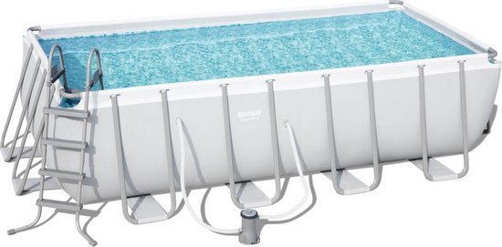 Bestway Zwembadset Power Steel rechthoekig 488x244x122 cm 56670 | bol.com