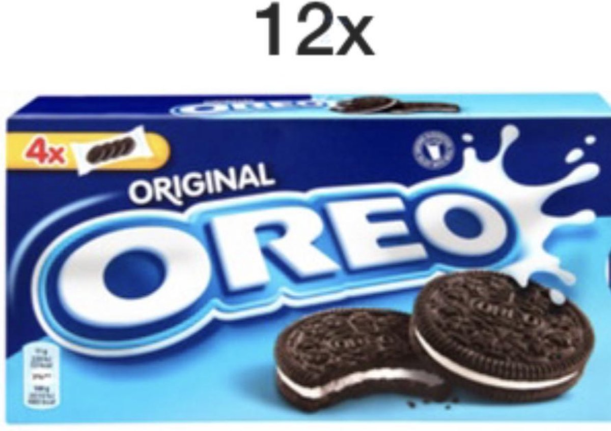 Oreo 176grx12 Biscuits au cacao garnis de crème à la vanille. | bol.com