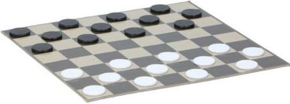 Lifetime Games Dammen Mini 15 X 15 Cm Karton Zwart/wit | Games | bol.com