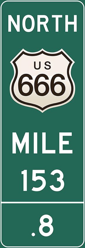 Signs-USA Traffic sign - Mile Marker Amérique - Route 666 - Panneau ...