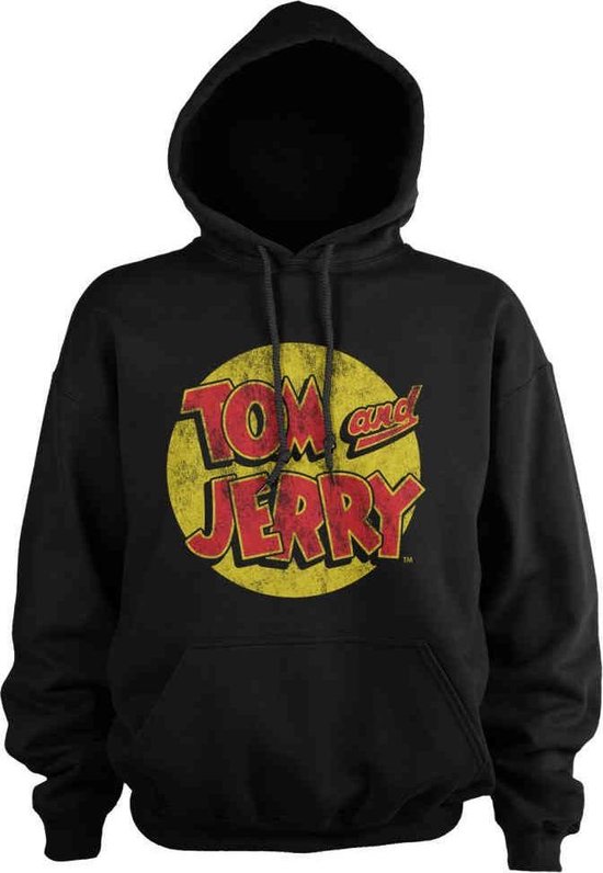 Tom And Jerry Hoodie/trui -S- Washed Logo Zwart | bol
