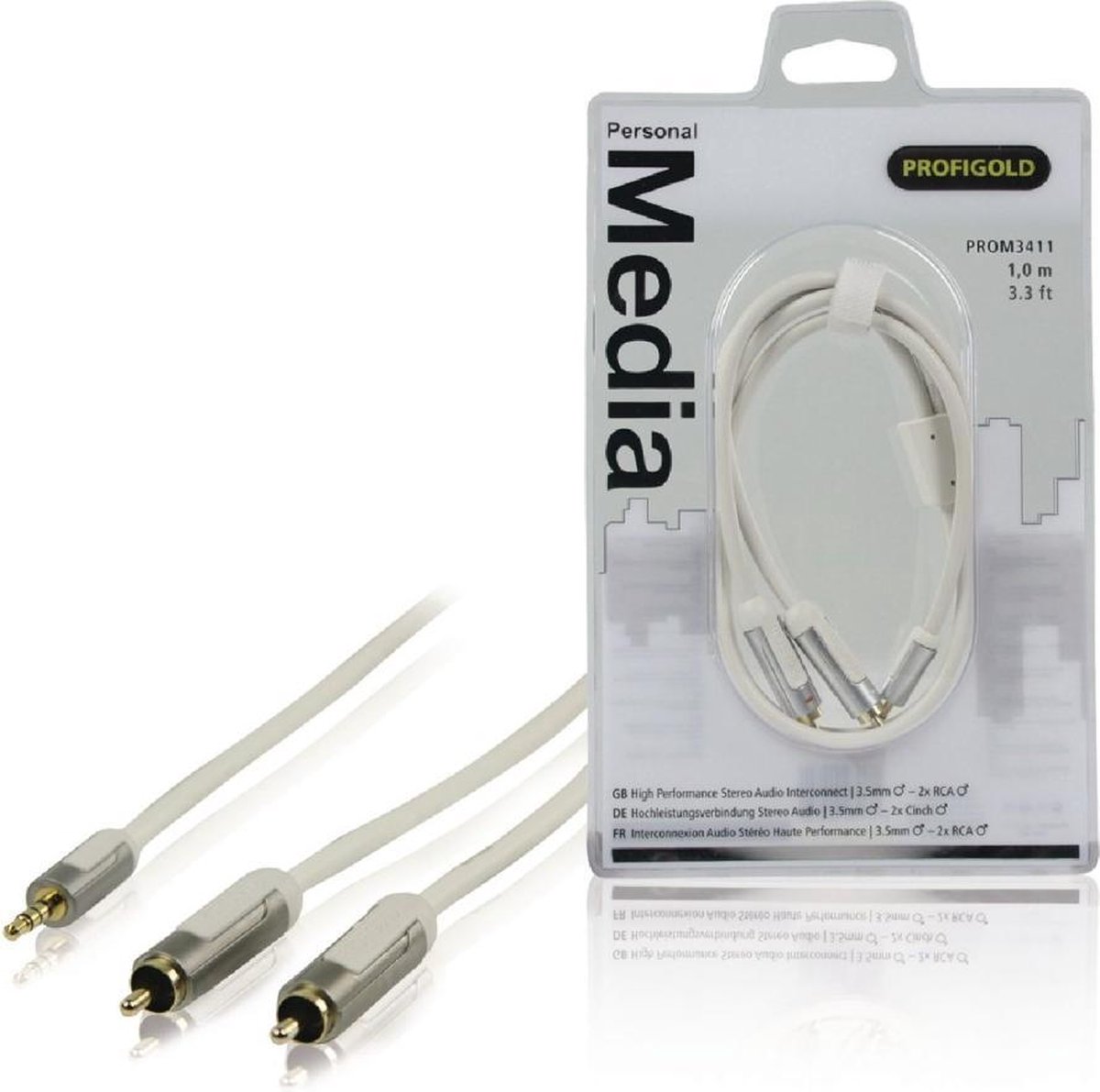 Profigold Prom3411 Stereo-audiokabel 3,5 mm Male - 2x Rca Male 1,00 M ...
