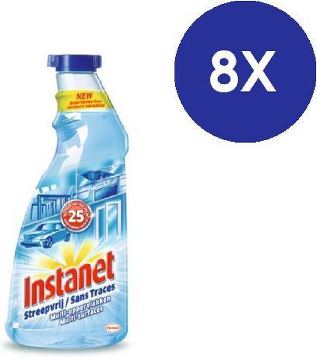 Instanet - Navulling - Streepvrij - Multi-oppervlakken - 8 x 750 ml ...