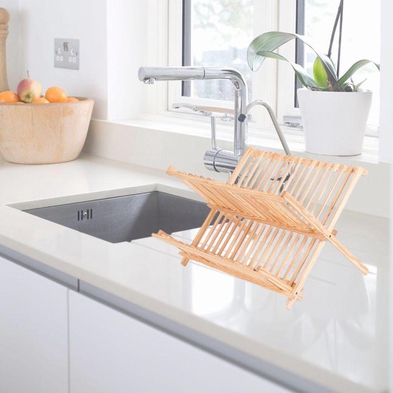 Orange85 Afdruiprek - Inklapbaar - Hout - Voor afwas - Afdruiprekken ...