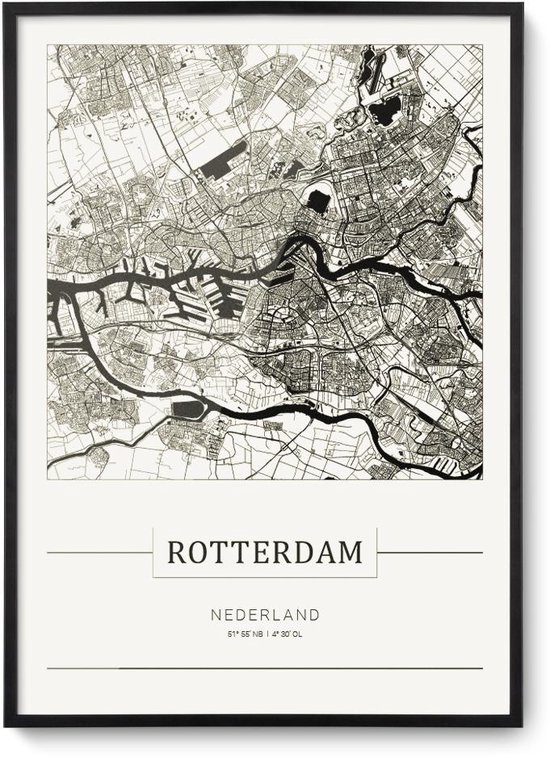Plan de la ville de Rotterdam - Plan de Rotterdam - plan de la ville ...