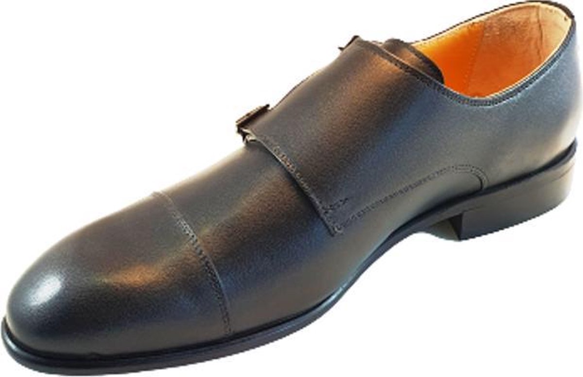 Marco Loretti Zwarte schoen met twee gespen - Leer binnen en buiten - Nette schoen -... | bol.com