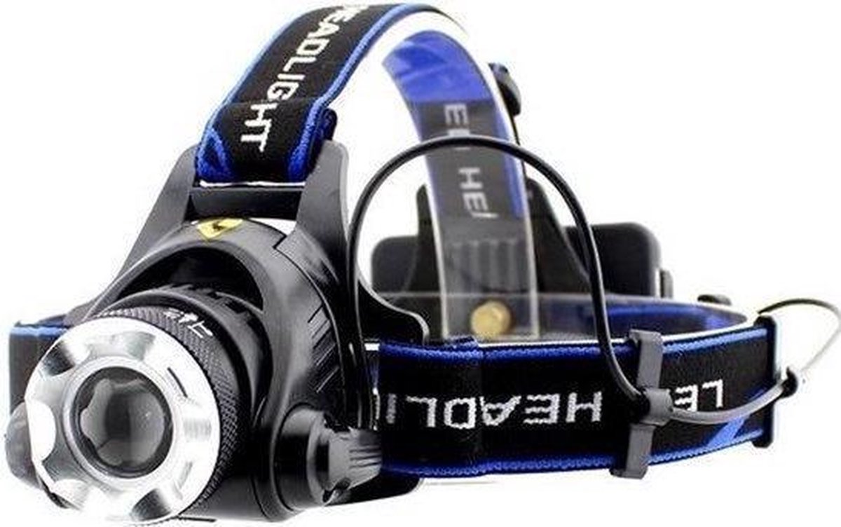 LED Hoofdlamp USB oplaadbaar en waterdicht - 6000 Lumen Zaklamp inclusief x2 3200mah... | bol.com