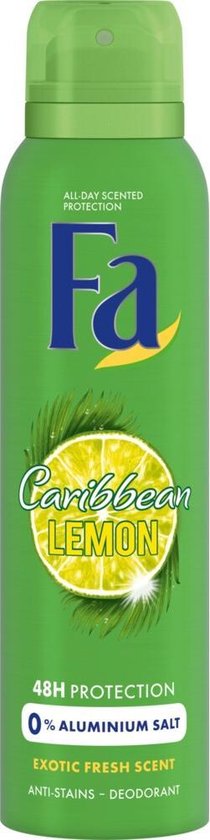Fa Deodorant - Caribbean Lemon Spray 150 ml | bol.com