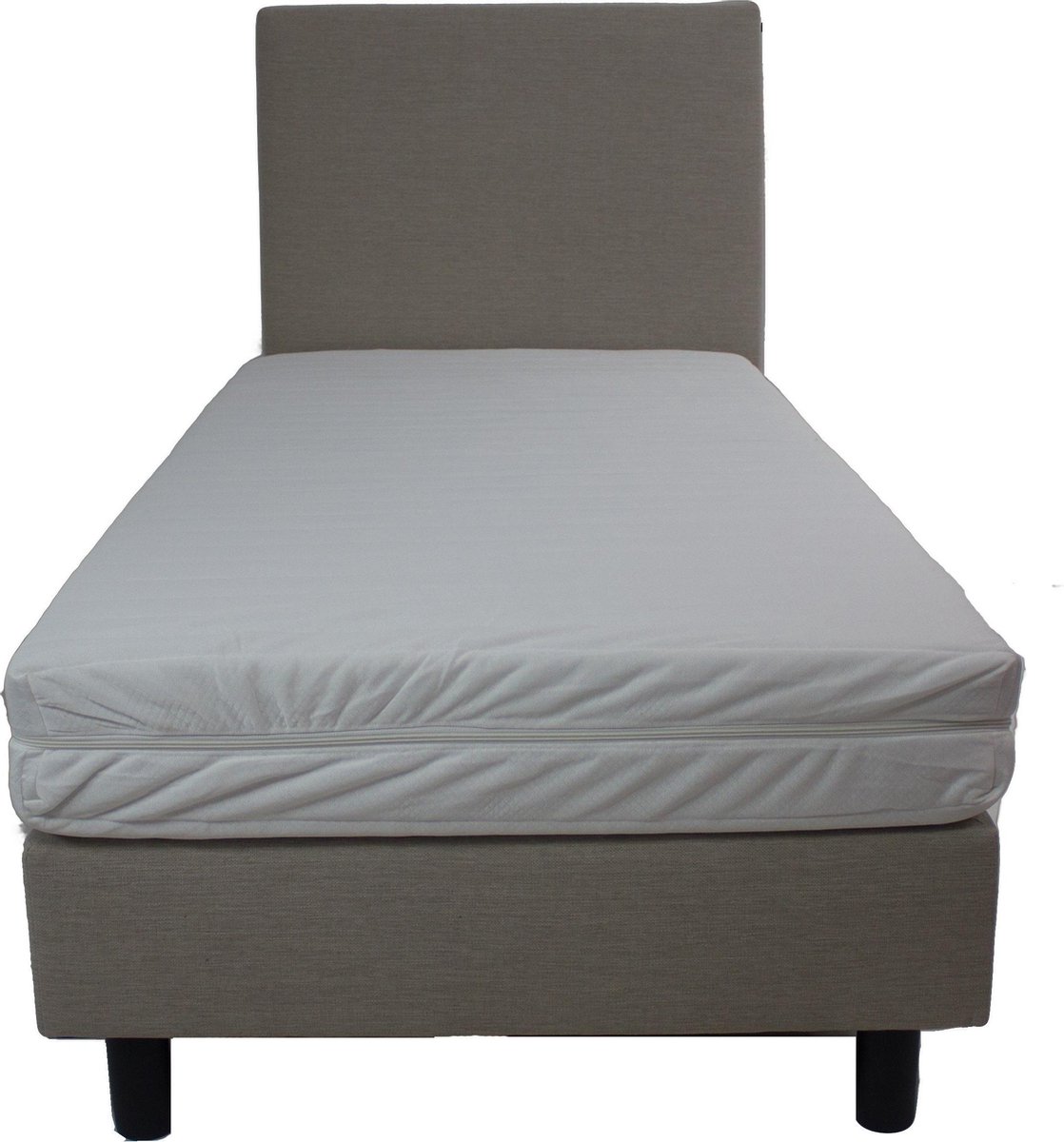 90x200 Boxspring 1 persoons beige | bol.com