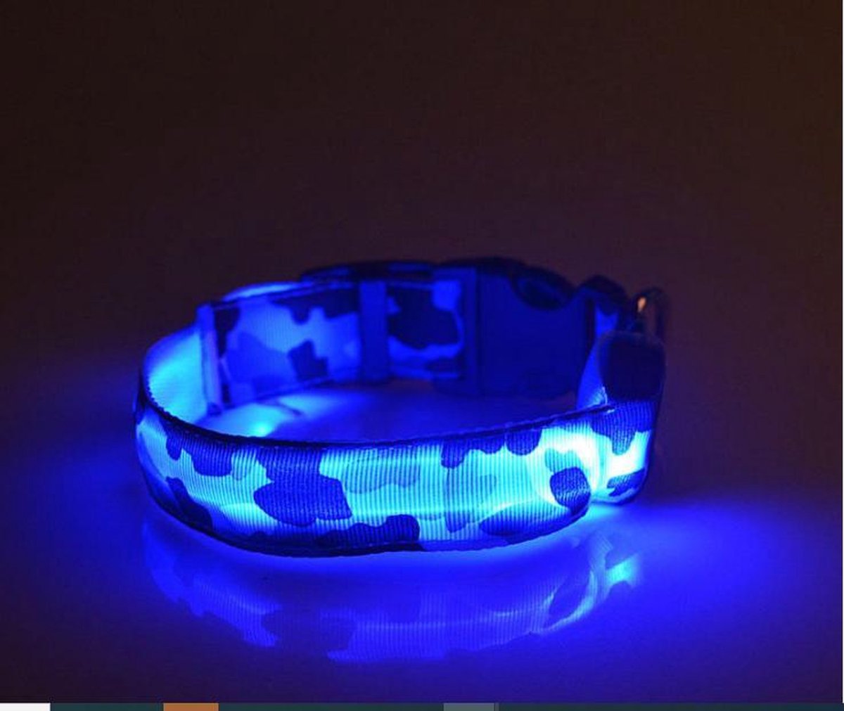 LED halsband voor hond - Verlichte halsband - Lichtgevende halsband ...