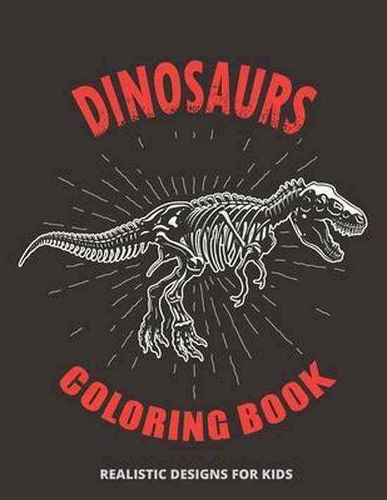 Dinosaurs Coloring Book Realistic Designs for Kids, Coloring Books ...