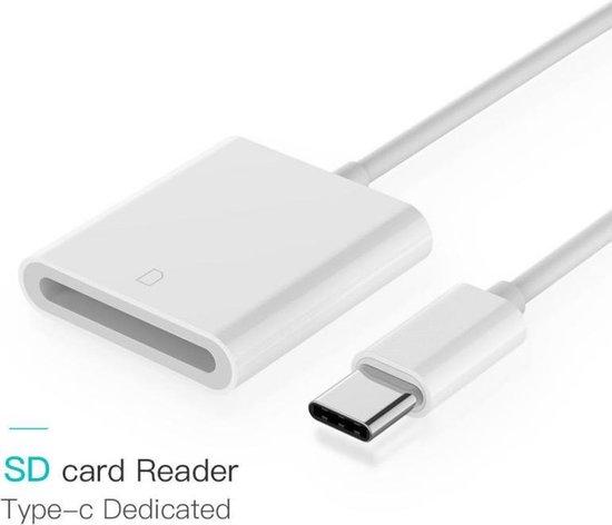 WiseGoods Premium SD Kaartlezer - Type C - Camera Cardreader - USB 3.1 ...