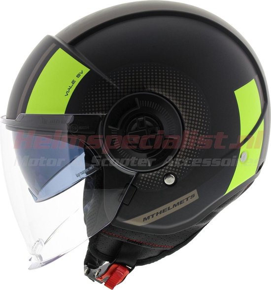 MT Jethelm Viale SV Phantom mat zwart geel XL motorhelm scooterhelm ...