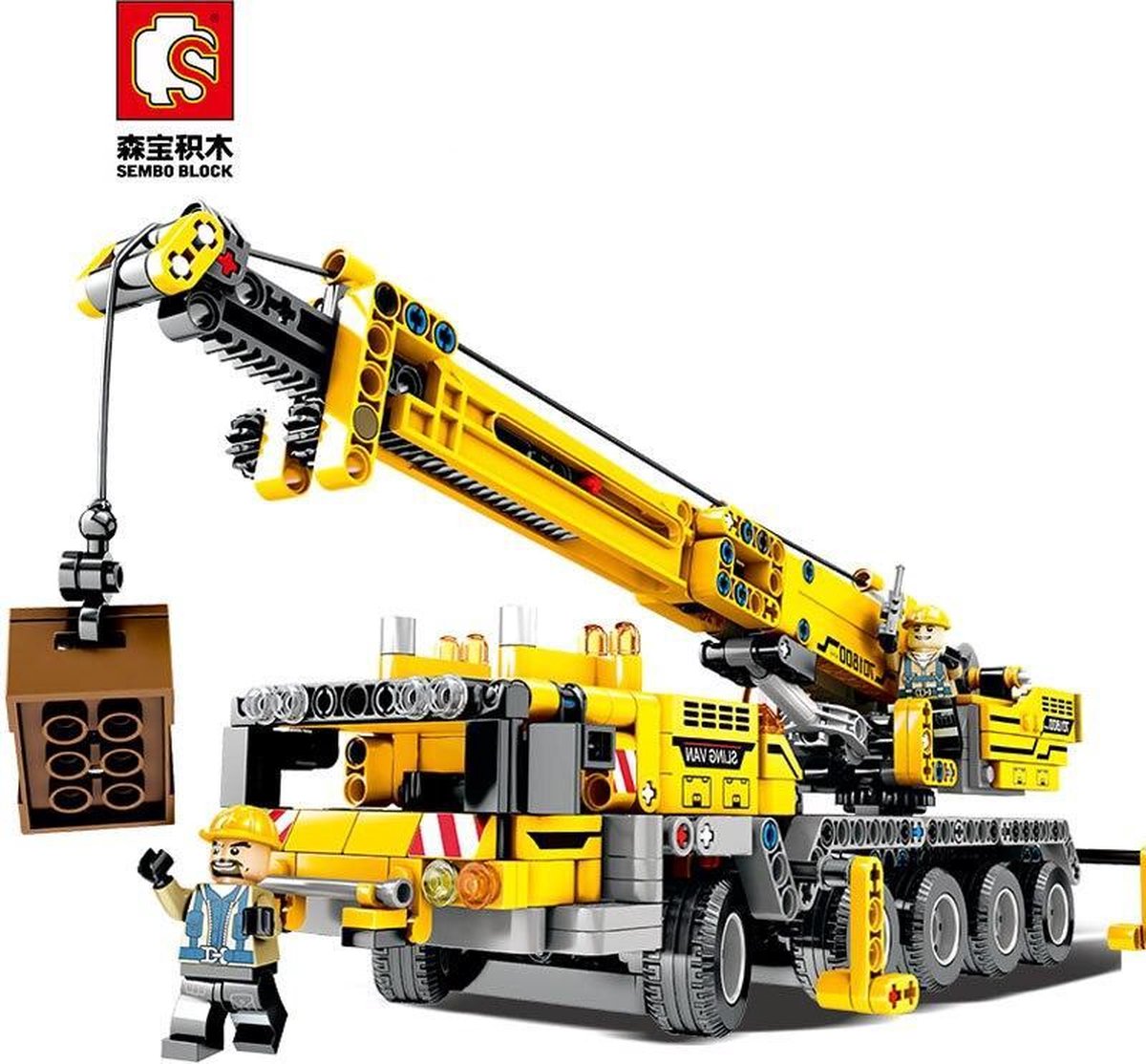 Sembo block Technik Hijskraan - Bouwpakket - Lego - Modelbouw - 665 ...