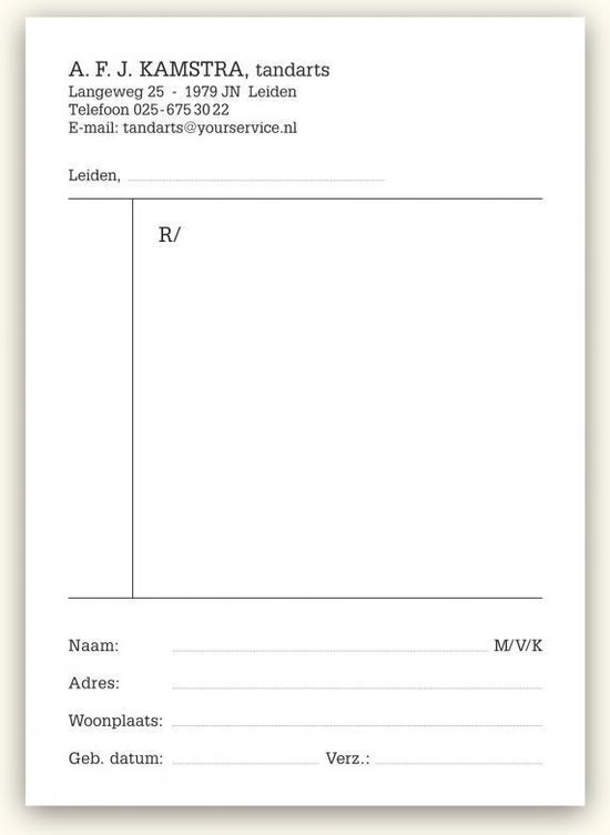 Receptpapier Fastprint A6 80gr wit 2000 vel | bol