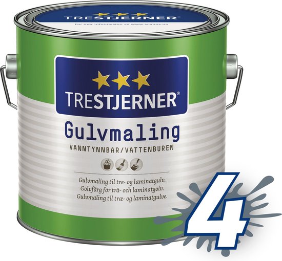 Jotun Trestjerner Gulvmaling 10 liter - RAL 9010 | bol.com