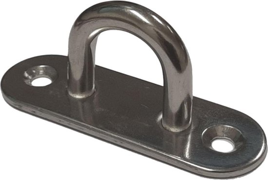 Dek-Oog.DELTA-FIX. 6.0 mm. RVS-A2. Vastzet-Beugel voor Slot. | bol