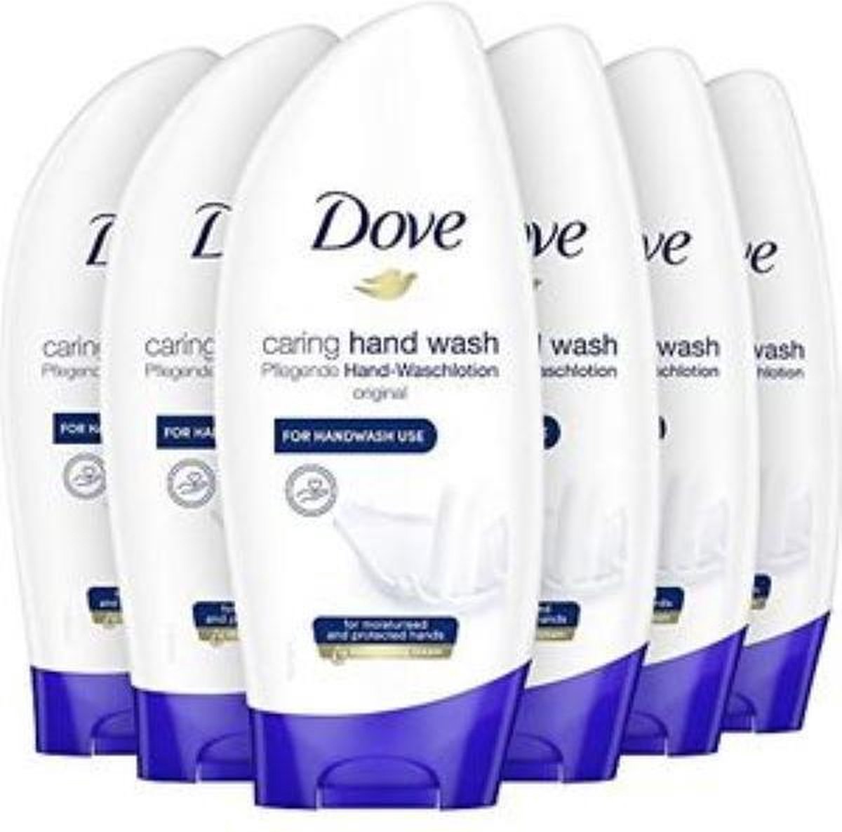 Dove Original Handzeep / Caring Handwash - Voordeelverpakking 6 x 250 ...