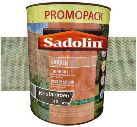 Sadolin Garden Matte houtbescherming - Kristalgroen 510 - 5L | bol.com