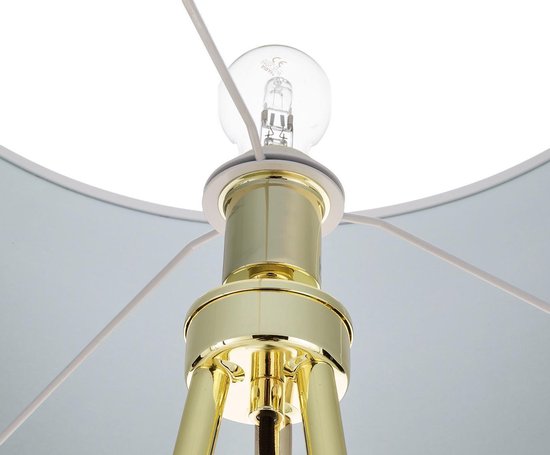 Vloerlamp Lou Design staande lamp goud navy blauw | bol.com