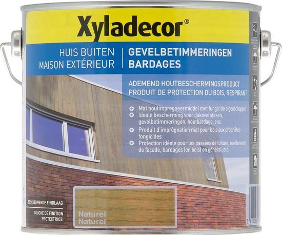 Xyladecor Gevelbetimmeringen Houtbescherming - Naturel - 2,5L | bol