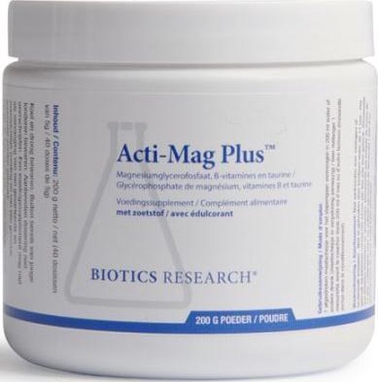 Biotics Acti Mag Plus 200 gr | bol.com