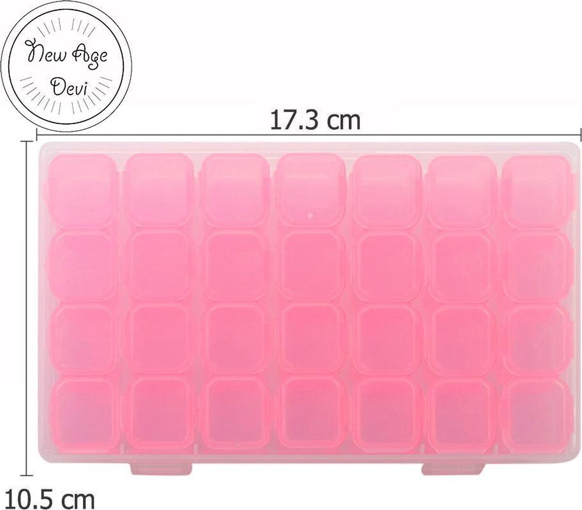 Diamond Painting Sorteerdoos - Diamond Painting box - Licht roze box ...