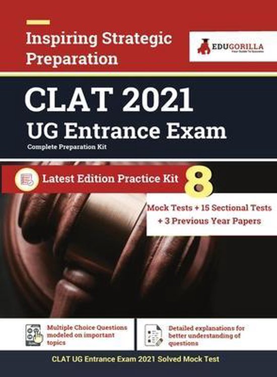 CLAT UG Exam Preparation Book 2023 - 8 Full Length Mock Tests, 10 ...