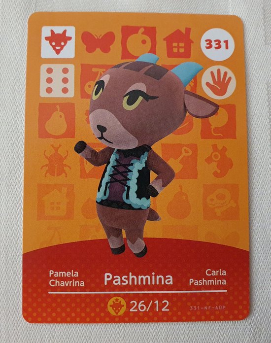 Amiibo animal crossing new horizons kaarten origineel Eu : 331 Pashmina ...