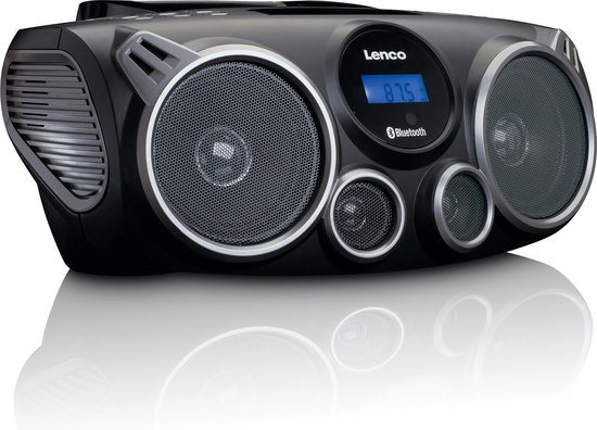 Lenco SCD-100BK - Draagbare radio CD speler met Bluetooth®, USB en SD ...