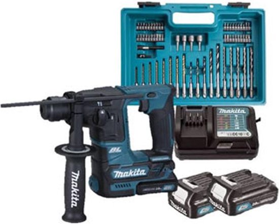 Makita Hr166dsmj 10 8v Li Ion Accu Sds Plus Boorhamer Set 2x 4 0ah