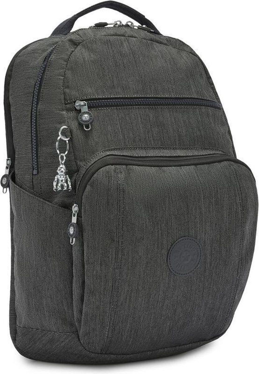Kipling Troy Laptop Rugzak 15,6 inch - Black Peppery | bol.com