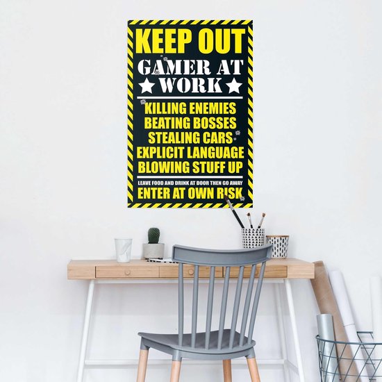 Poster Games Keep Out 91,5x61 cm - Reinders | bol.com