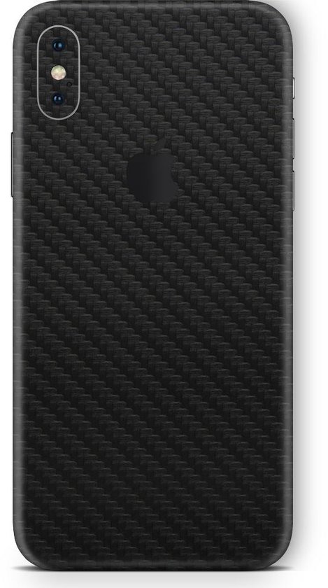 iPhone X Skin Carbon Zwart - 3M Sticker | bol.com