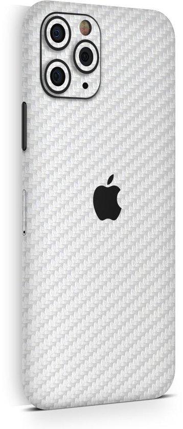 iPhone 11 Pro Skin Carbon Wit - 3M Sticker | bol