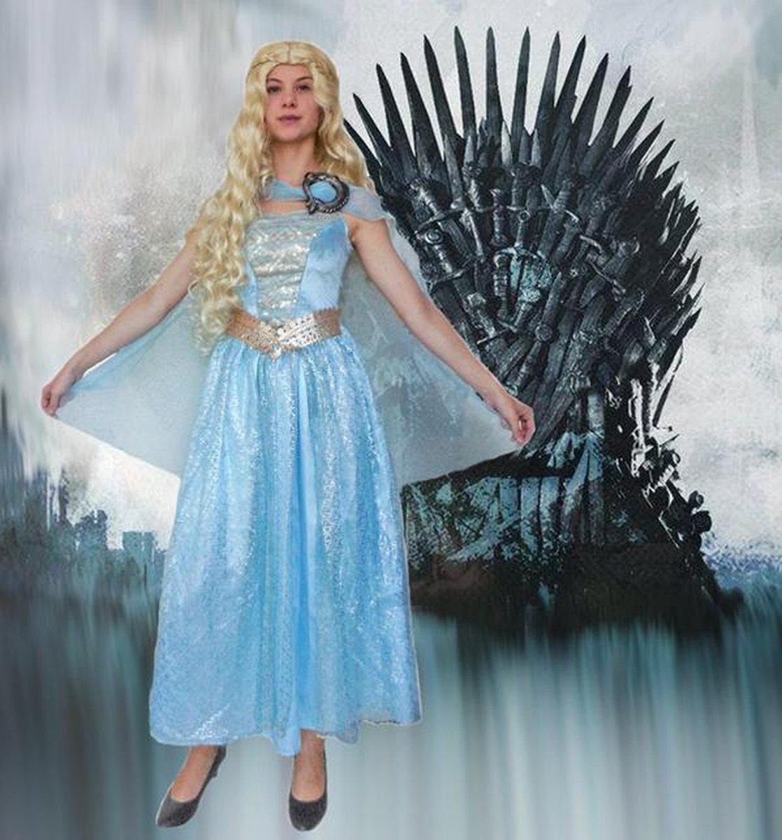 Game of Thrones jurk kostuum Daenerys Targaryen draken MAAT L (44-46 ...