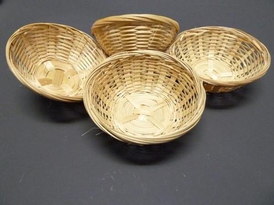 Mandje bamboe rond 12,5x5cm | bol.com