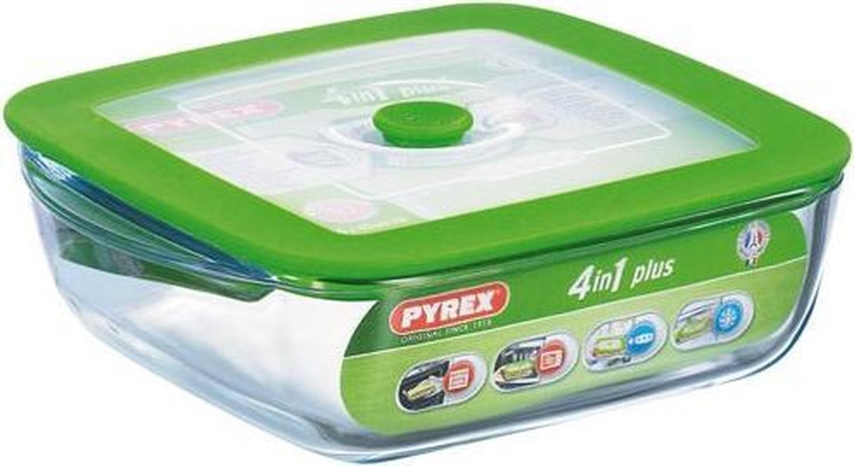 Pyrex Cook & Fresh Schaal - Incl. Deksel Met Stoomventiel - 20 x 17 x 6 ...
