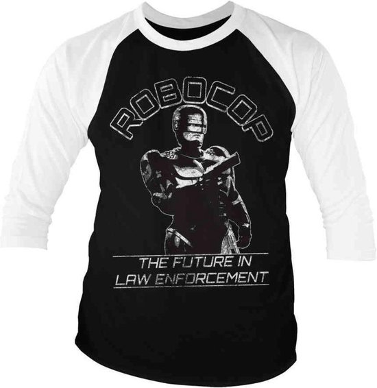 Robocop Raglan top -2XL- The Future In Law Enforcement Zwart/Wit | bol