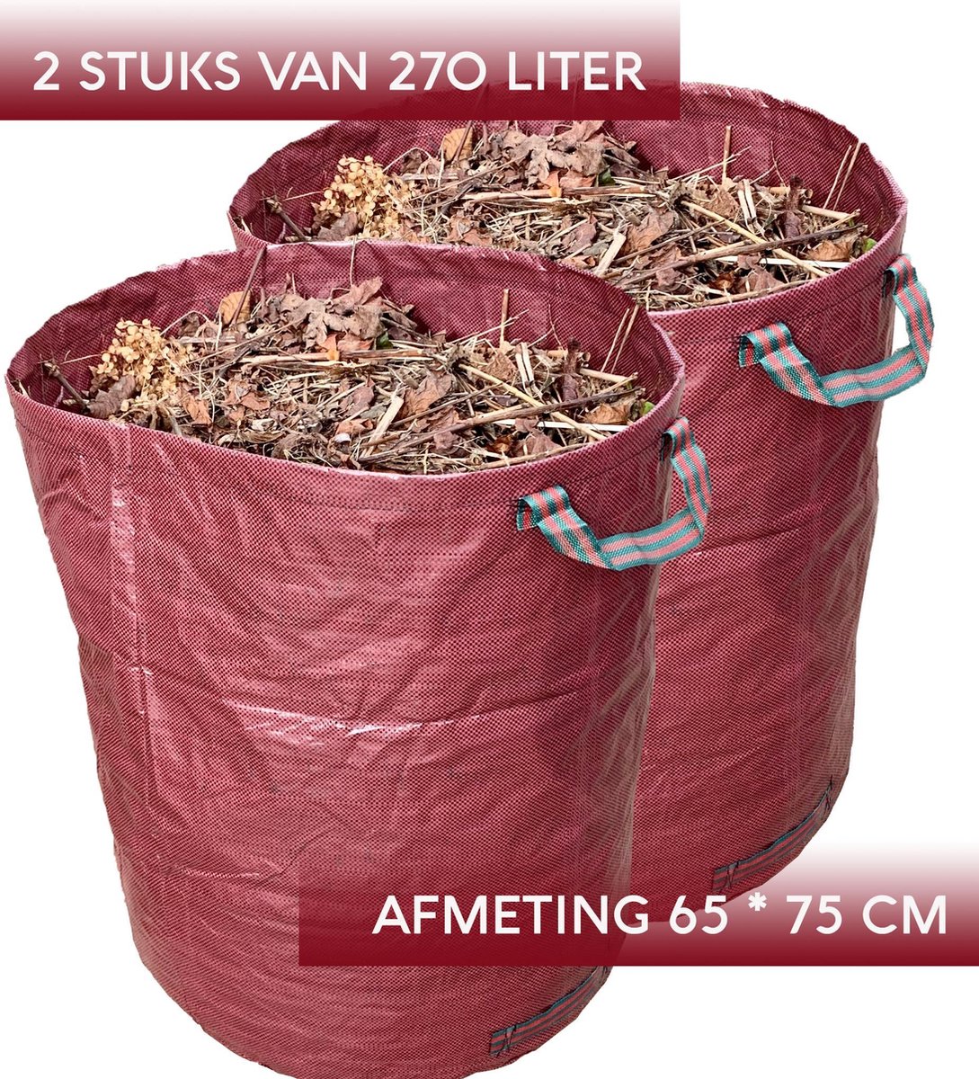 Sterke & Opvouwbare - Tuinafval zak - Snoeiafval - Bladerenzak ...