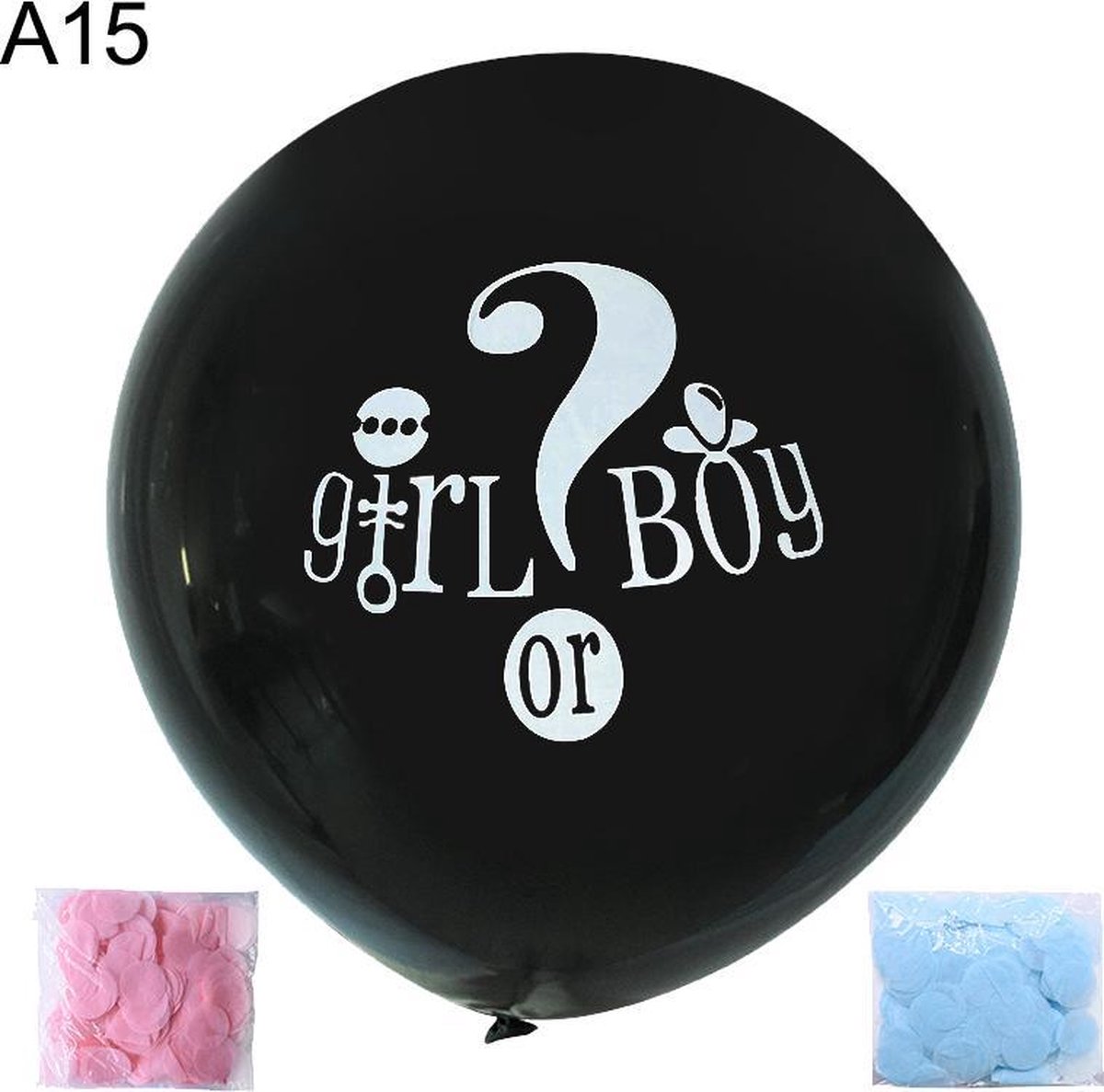 Gender Reveal Ballon- confetti ballon gender reveal- boy or girl ballon ...