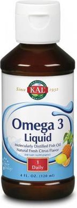 KAL Omega 3 1200/800 vloeibaar citrus 114ml | bol.com