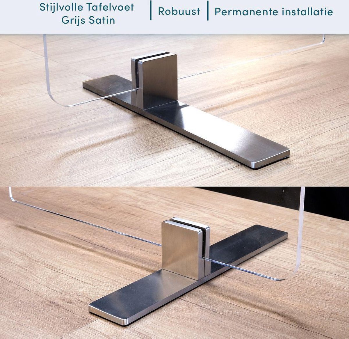 Paravent de bureau Design 1200 x 750 x 4 - XIRO Piètement de Table Inox ...