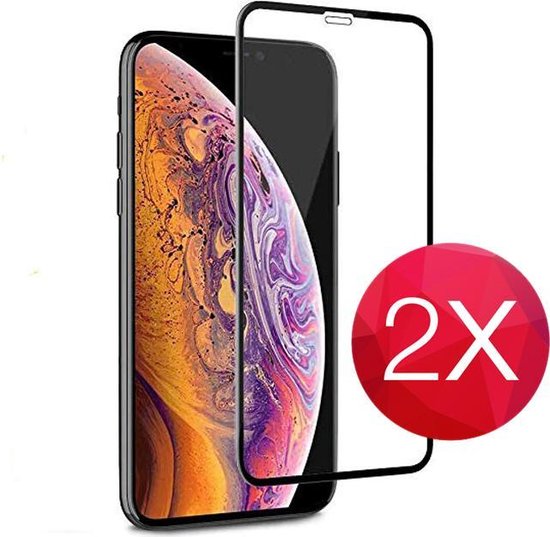 2X Screen protector - Tempered glass - Full Cover - screenprotector ...