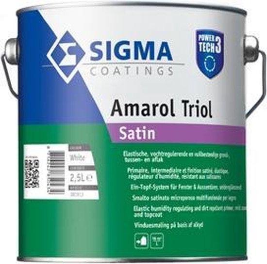 Sigma Amarol Triol Satin Wit 2,5L | bol