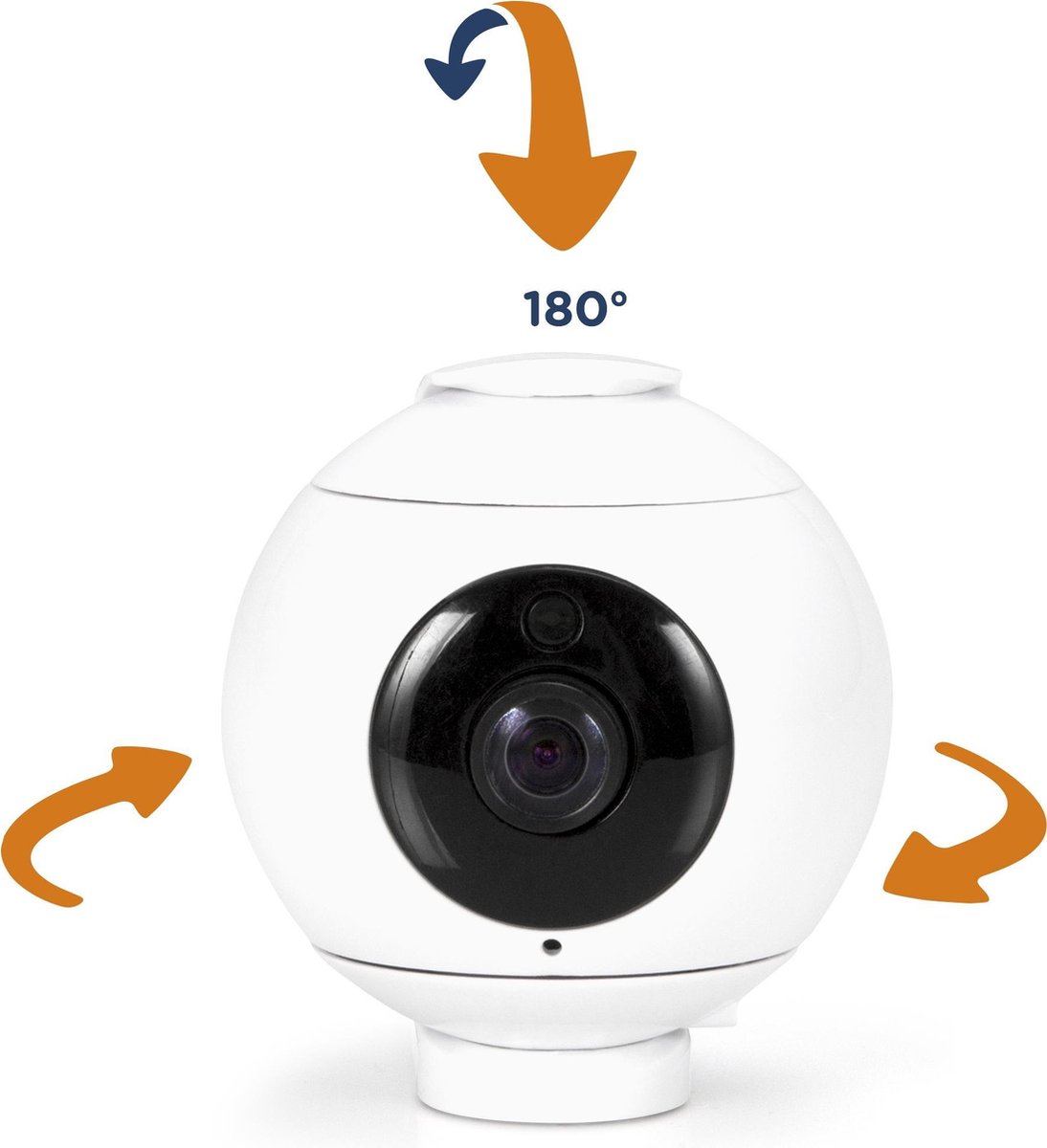 Alecto DVC-180 - Wifi binnencamera met 180 graden kijkhoek - Wit | bol