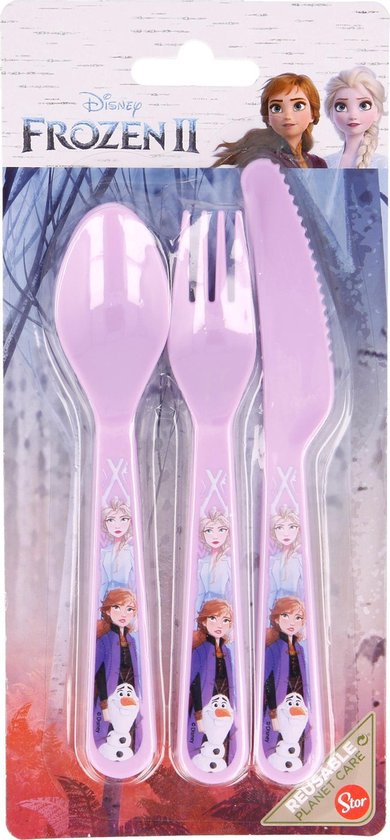 Disney Frozen 3-delig plastic bestekset | bol.com