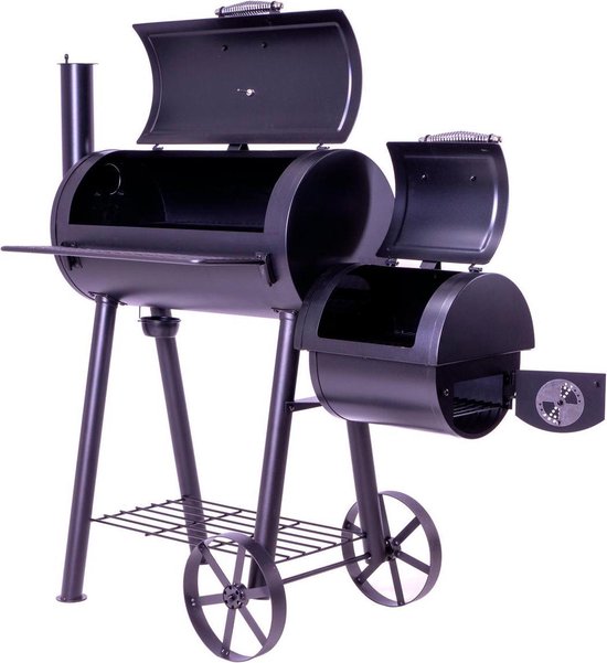 XXL Profi Houtskool Smoker Barbecue met Hoes | bol.com